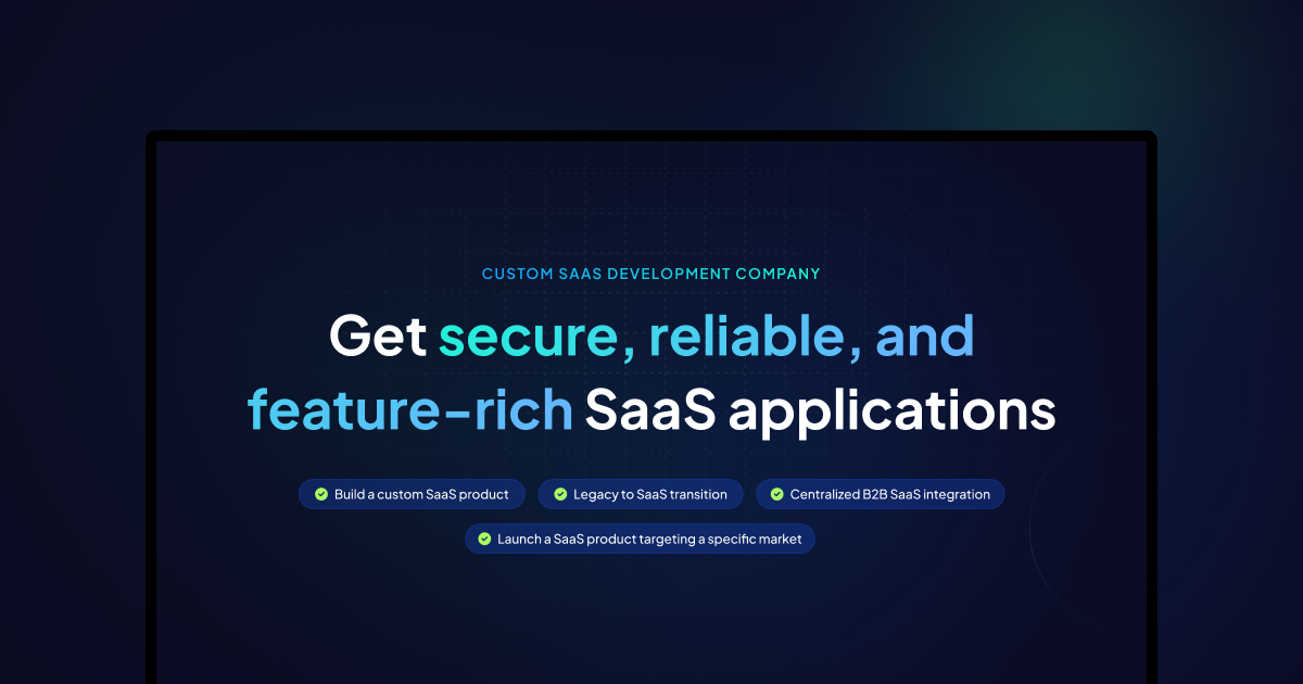 SaaS Development services | Custom SAAS Development Company
